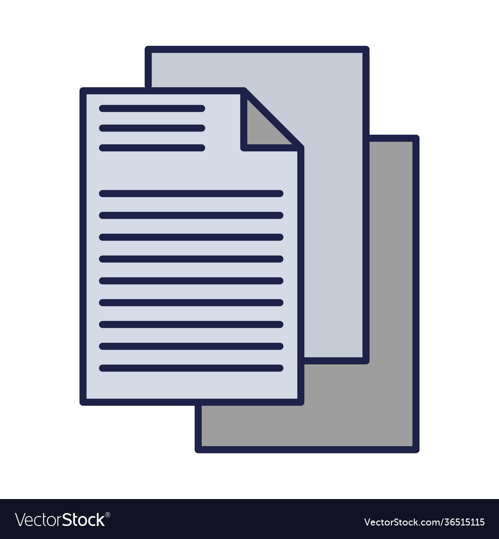 Papers document office Royalty Free Vector Image