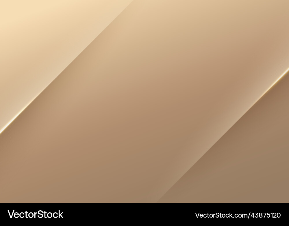 Abstract modern luxury golden fold paper Vector Image