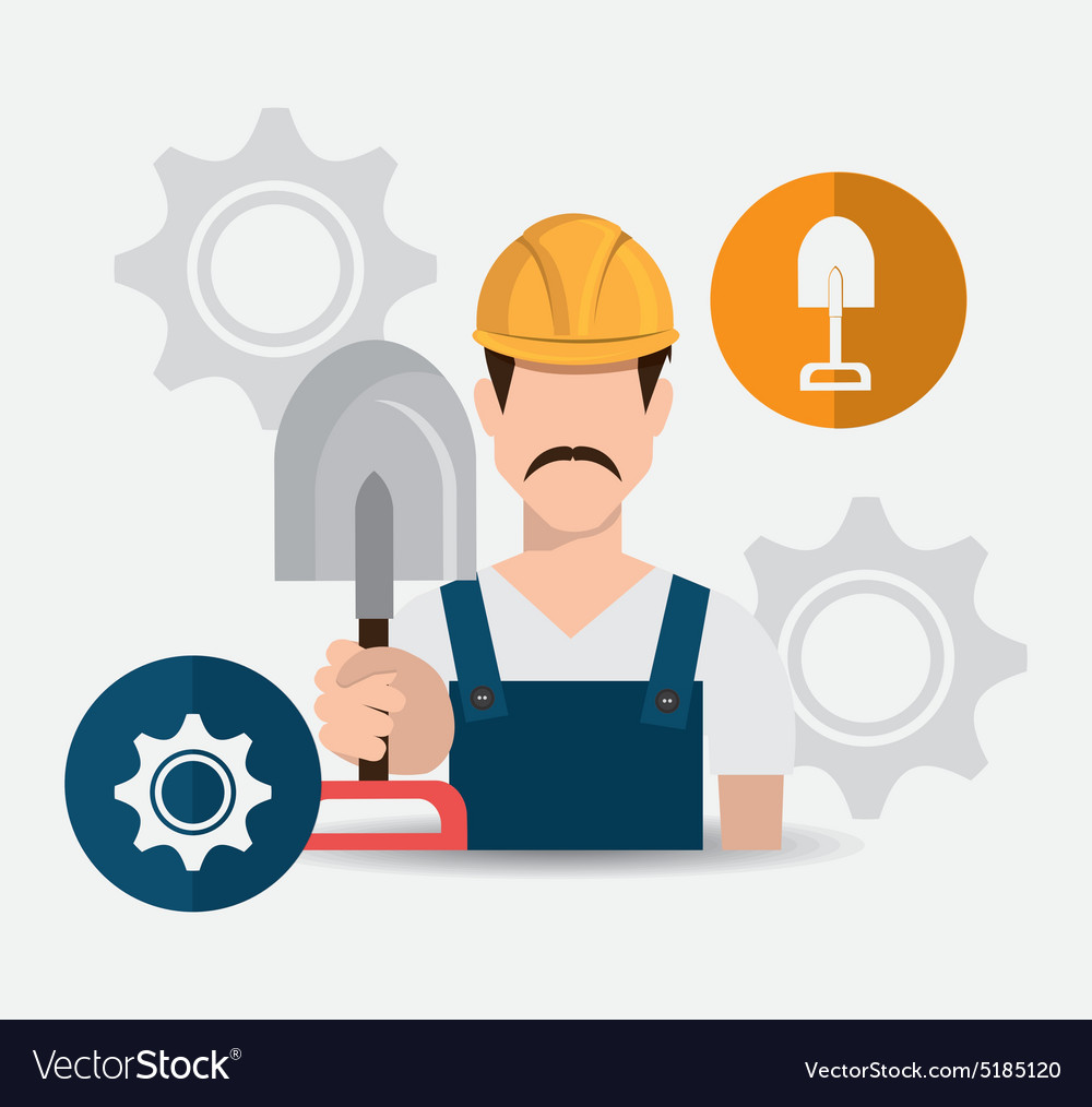 Construction digital design Royalty Free Vector Image