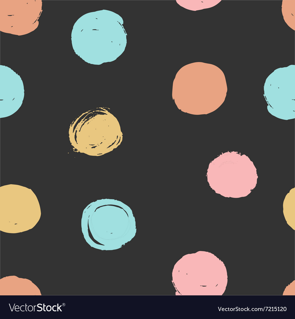 Cute hand drawn seamless dots patterns collection Vector Image