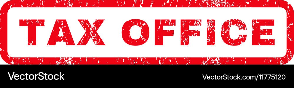 Tax office rubber stamp Royalty Free Vector Image