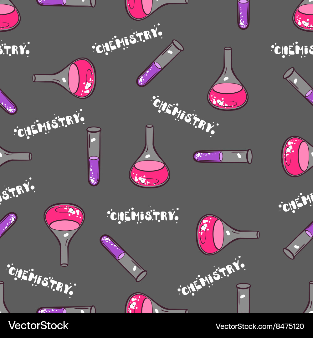 Test-tubes purple and pink Royalty Free Vector Image