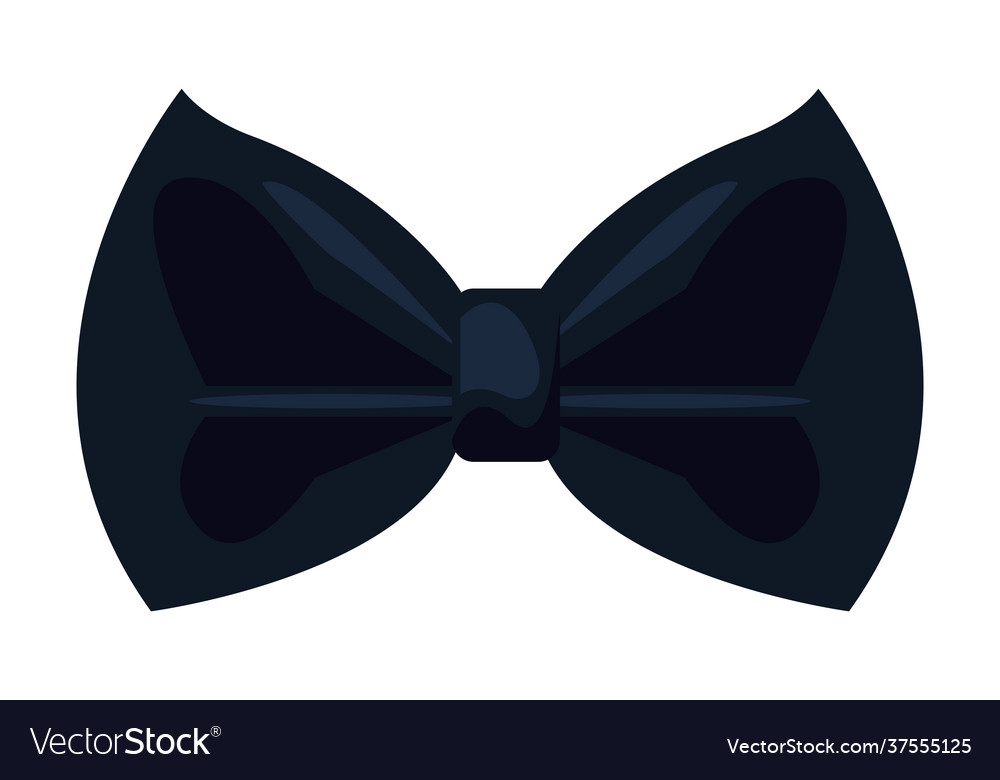 Black elegant bowtie Royalty Free Vector Image