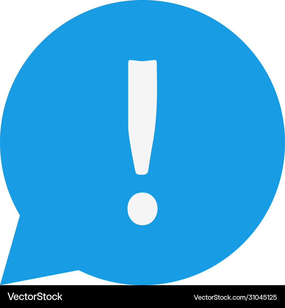 Flat Exclamation Point Icon