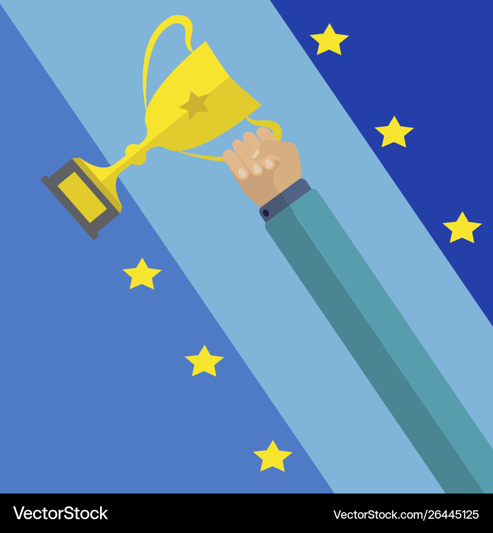 Business success winner concept Royalty Free Vector Image