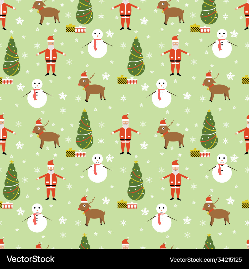 Christmas seamless pattern design Royalty Free Vector Image