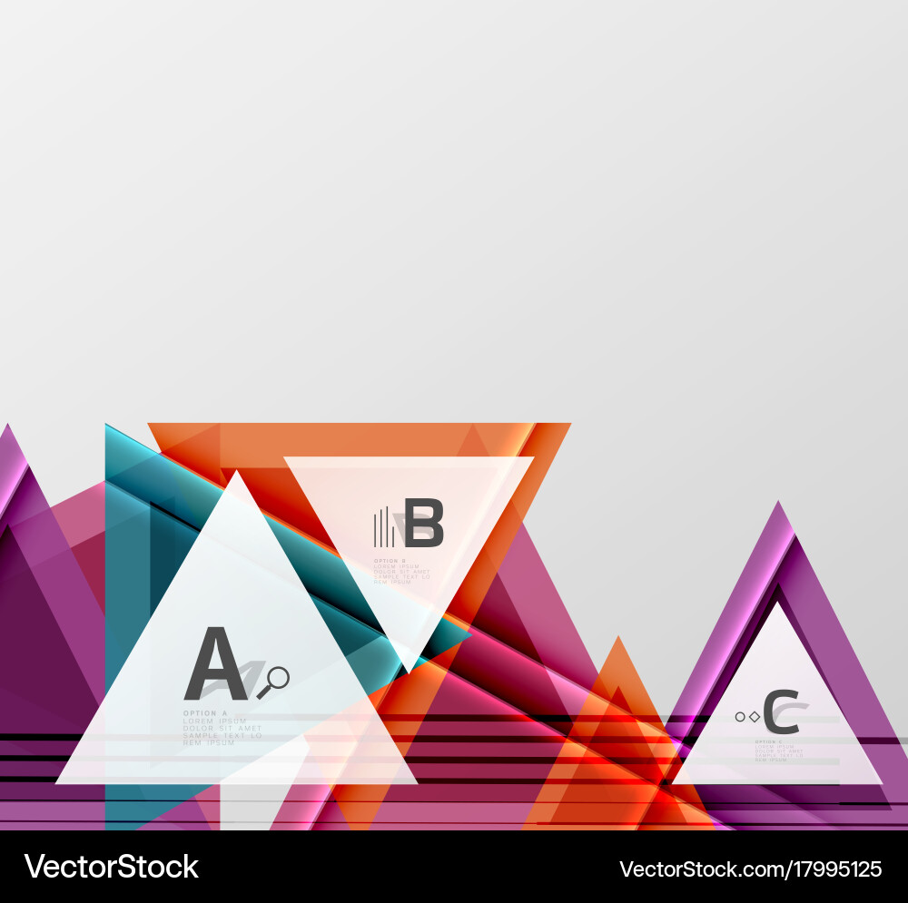 Colorful abstract shapes background Royalty Free Vector