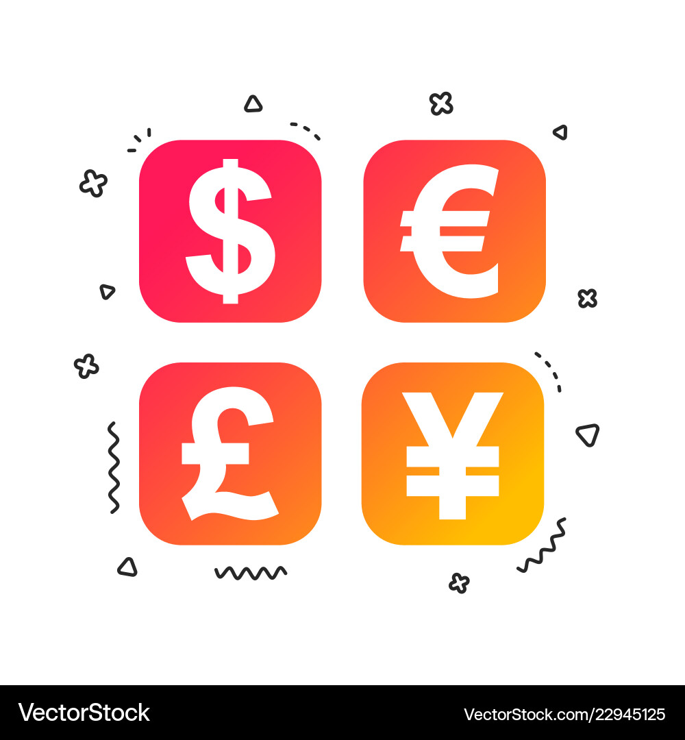 Currency exchange sign icon converter Royalty Free Vector