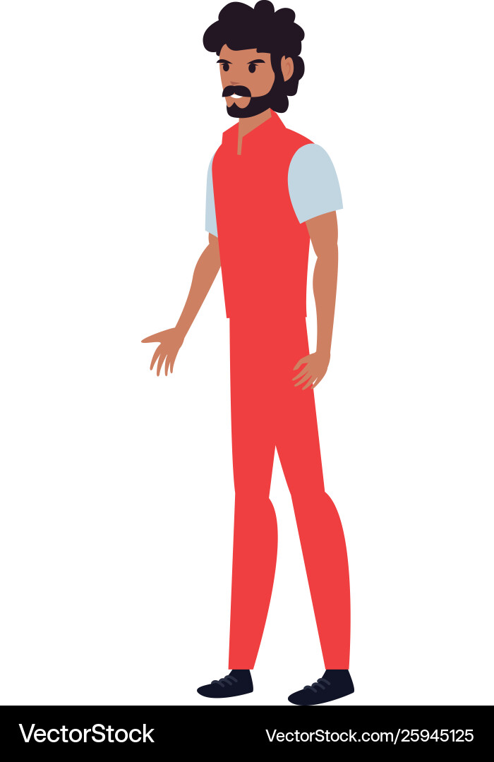 Delivery man character icon ilustrate Royalty Free Vector
