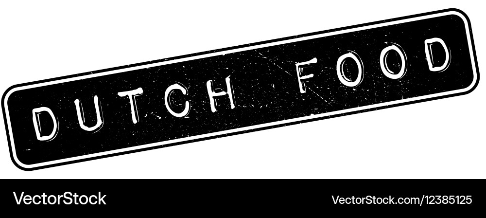 Dutch food rubber stamp Royalty Free Vector Image