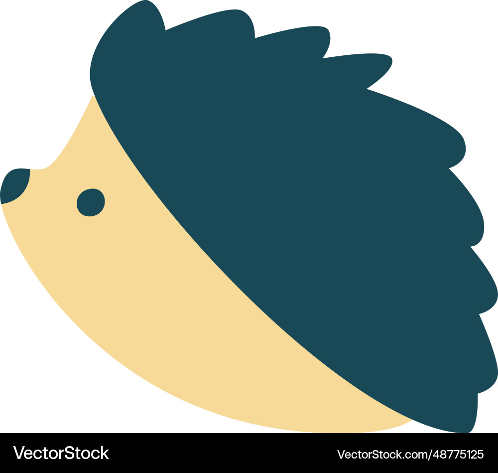 Hedgehog animal icon Royalty Free Vector Image