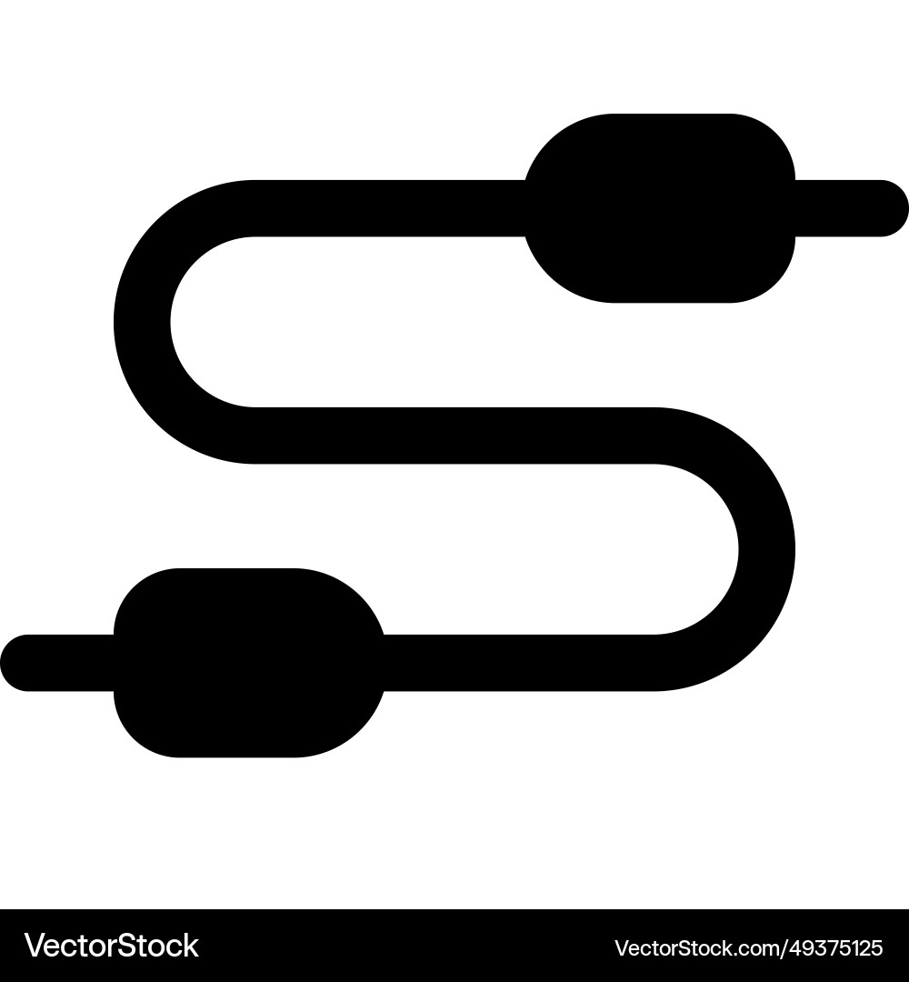 Jack or connector for audio and data transmission Vector Image