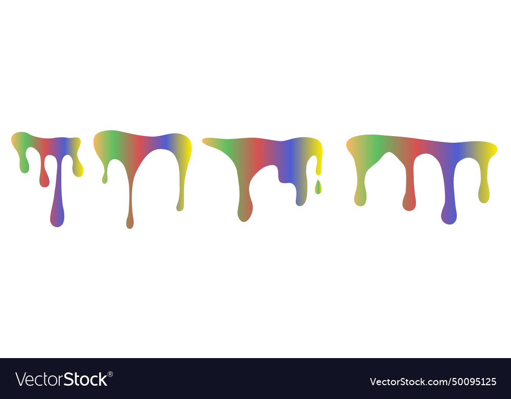 Melting of matter in bright colors Royalty Free Vector Image