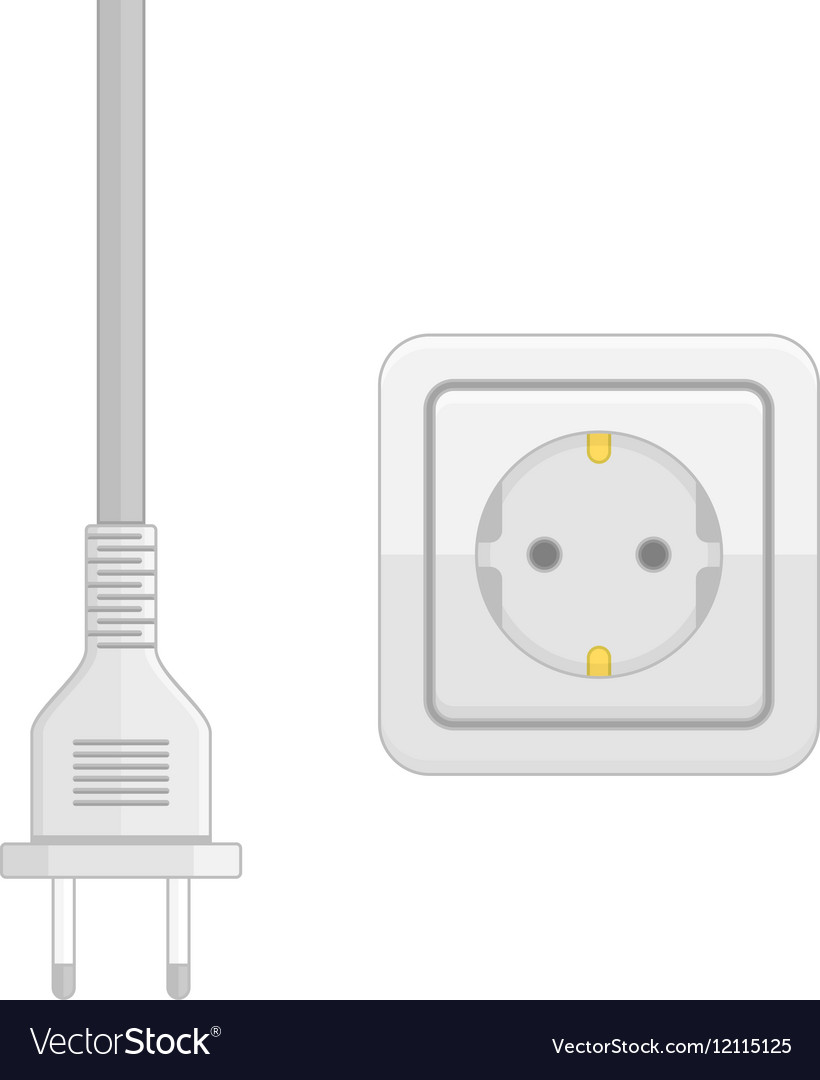 Plug socket Royalty Free Vector Image - VectorStock