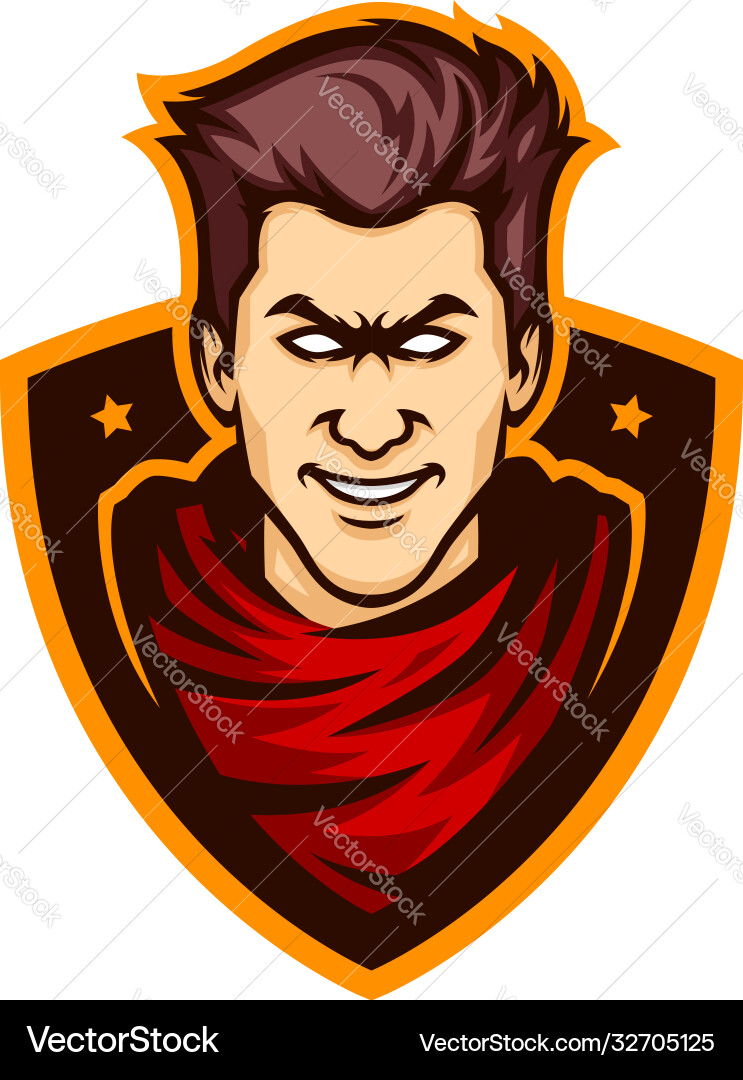 Texas cowboy mascot logo Royalty Free Vector Image