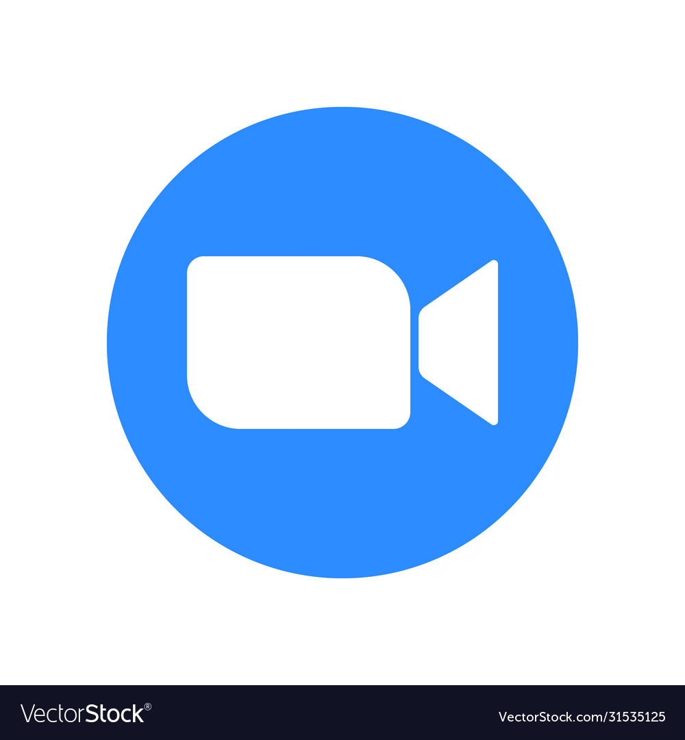 Video Call Icon Royalty Free Vector Image VectorStock