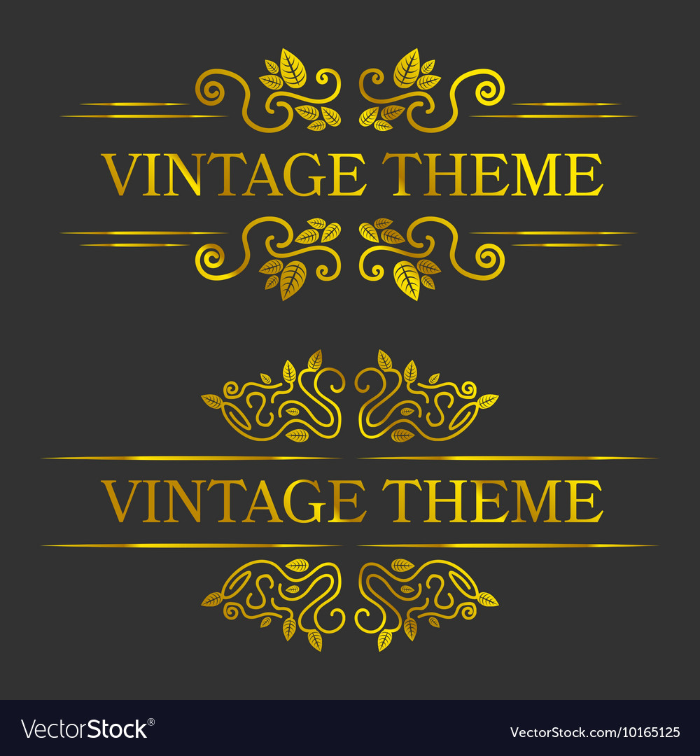 Vignette Frames Set Lizenzfreies Vektorbild - VectorStock