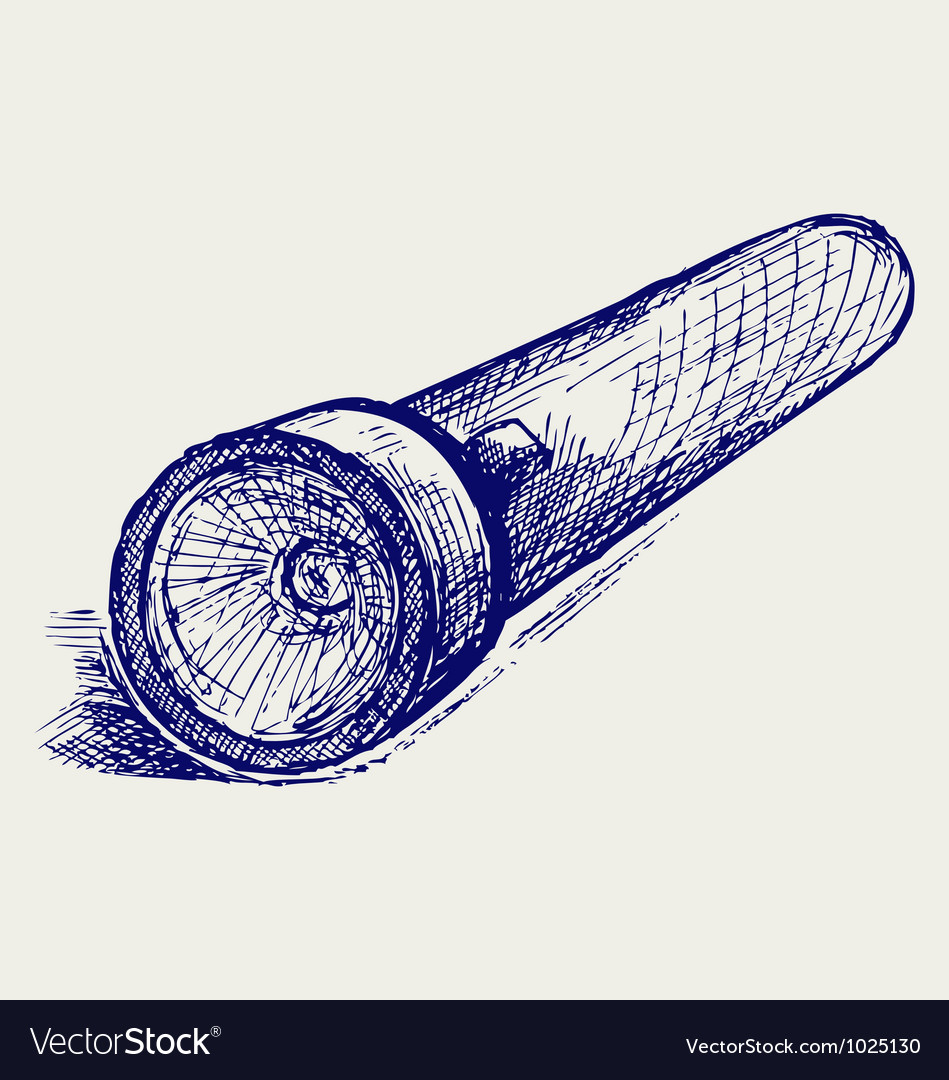 Flashlight Royalty Free Vector Image - VectorStock