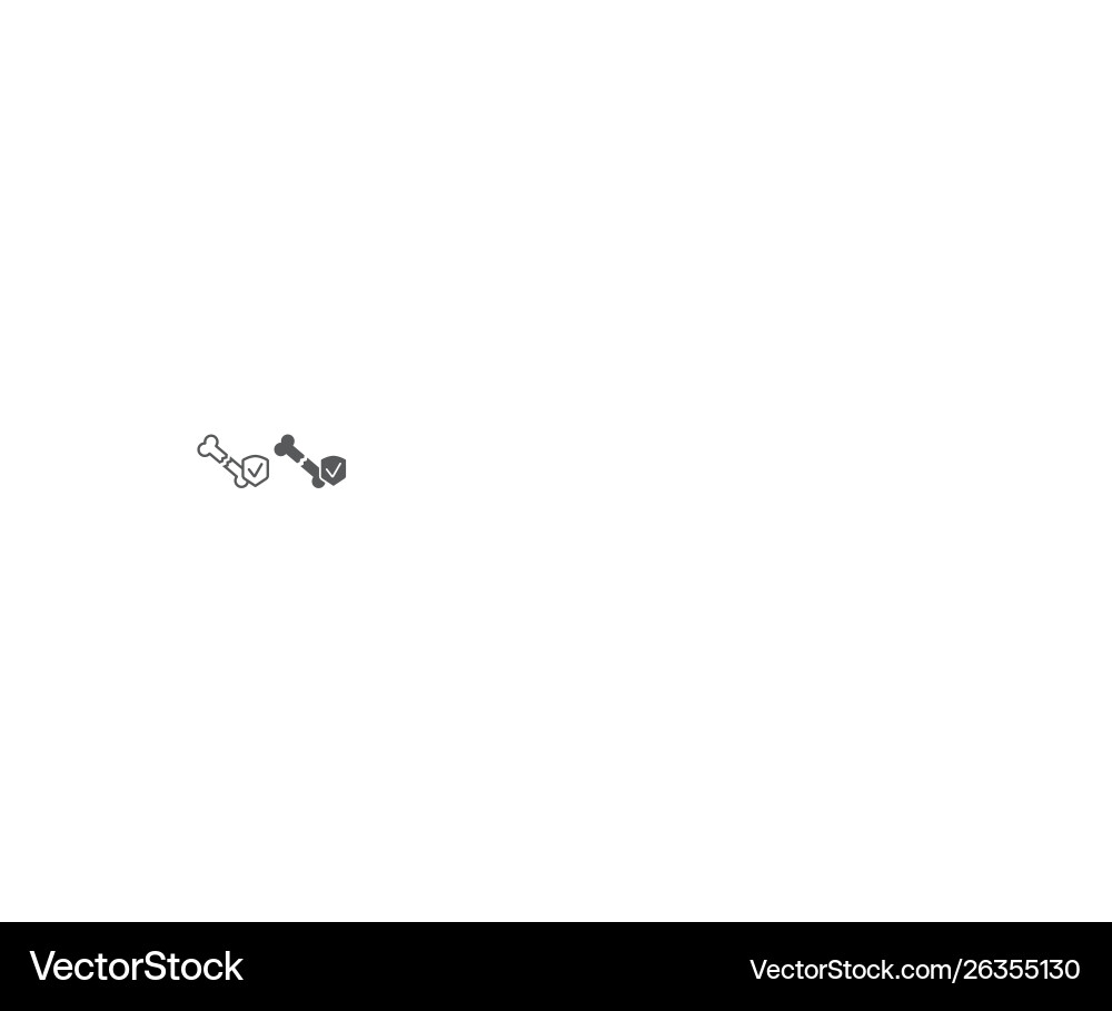 Fracture line and glyph icon protection Royalty Free Vector
