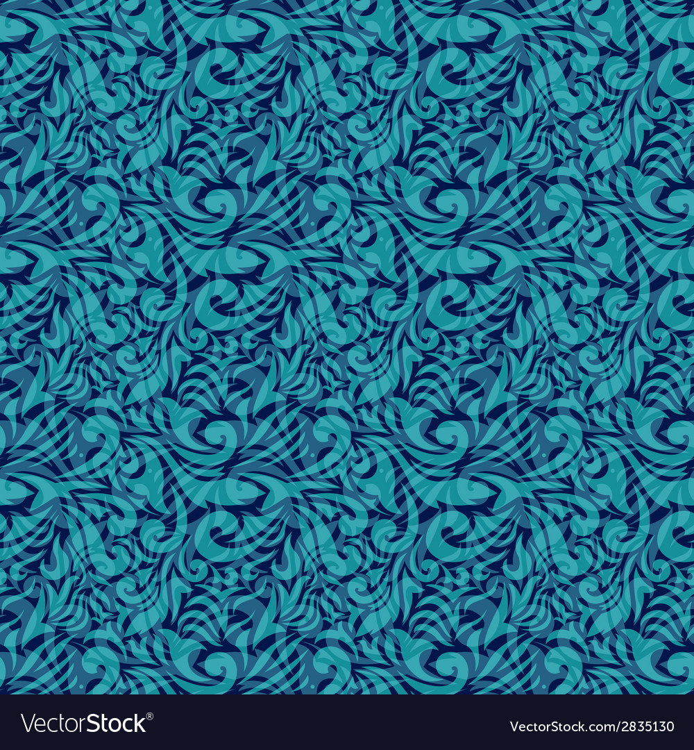 Turquoise seamless pattern Royalty Free Vector Image