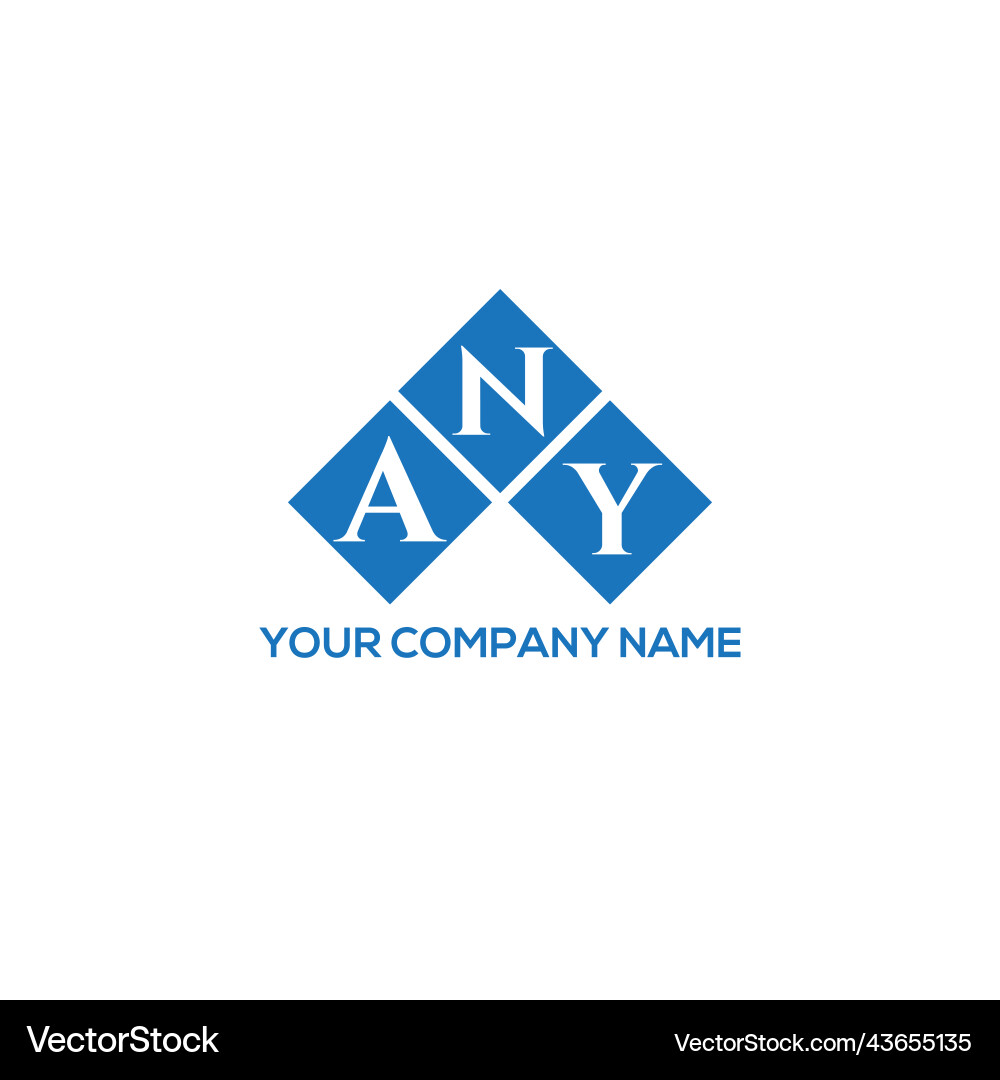 Any letter logo design on white background Vector Image