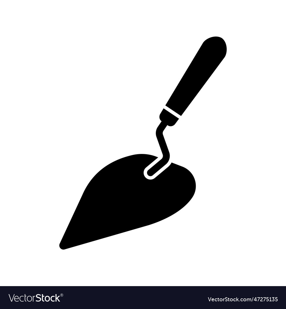 Construction trowel icon hand tool for applying Vector Image Construction trowel icon hand tool for applying Vector Image