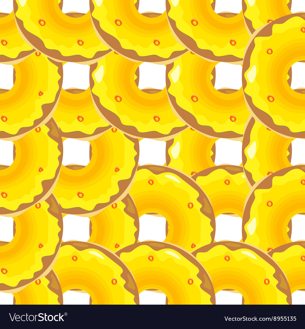Donut seamless background texture pattern Vector Image