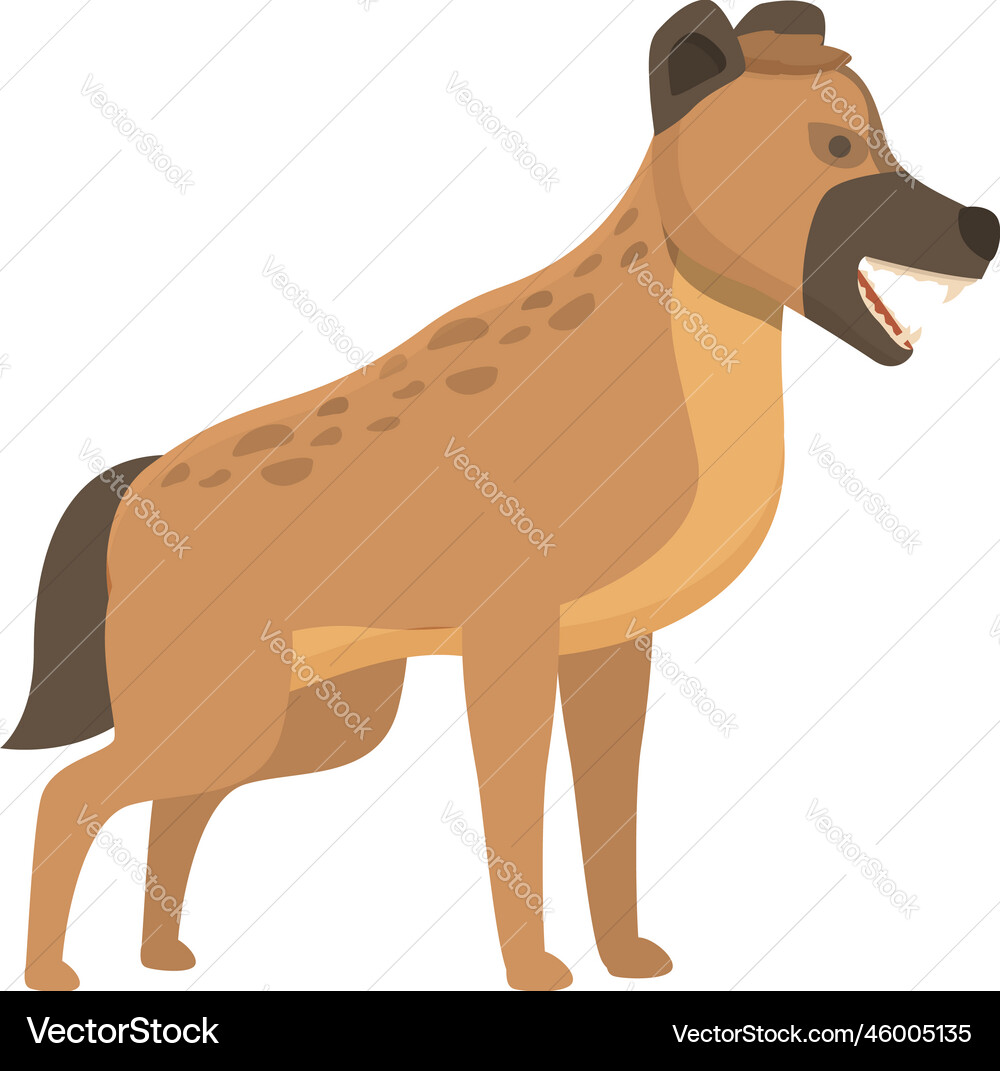 Predator icon cartoon cute animal Royalty Free Vector Image