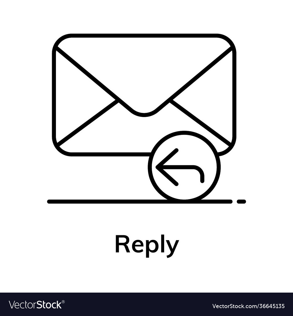Reply Royalty Free Vector Image - VectorStock