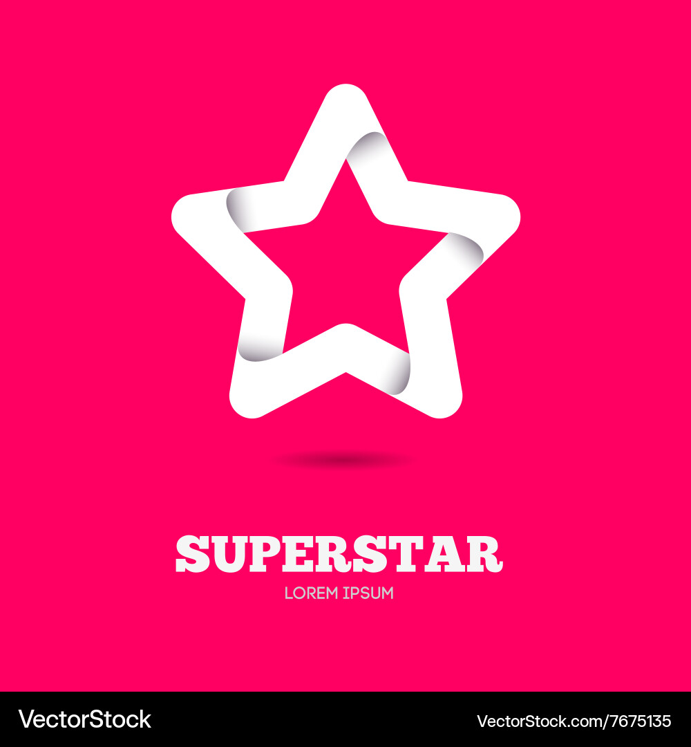 Star logo icon leader boss winner Royalty Free Vector Image