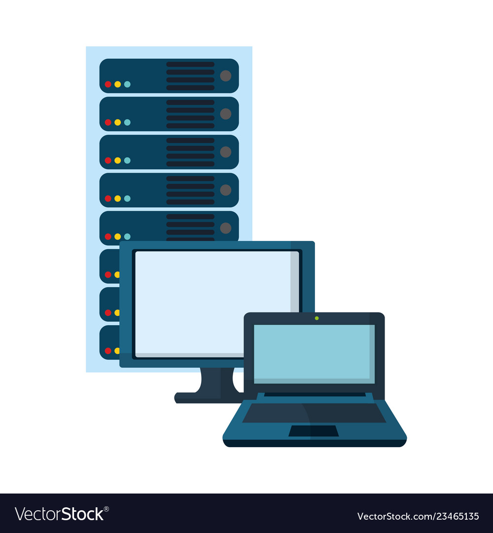 Technology computing cartoon Royalty Free Vector Image