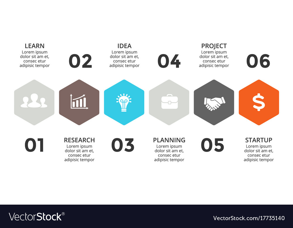 Arrows timeline infographic diagram chart Vector Image Arrows timeline infographic diagram chart Vector Image