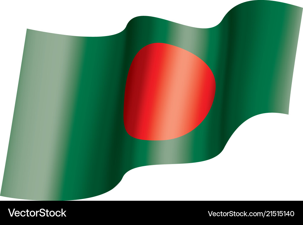 Bangladesh flag Royalty Free Vector Image - VectorStock