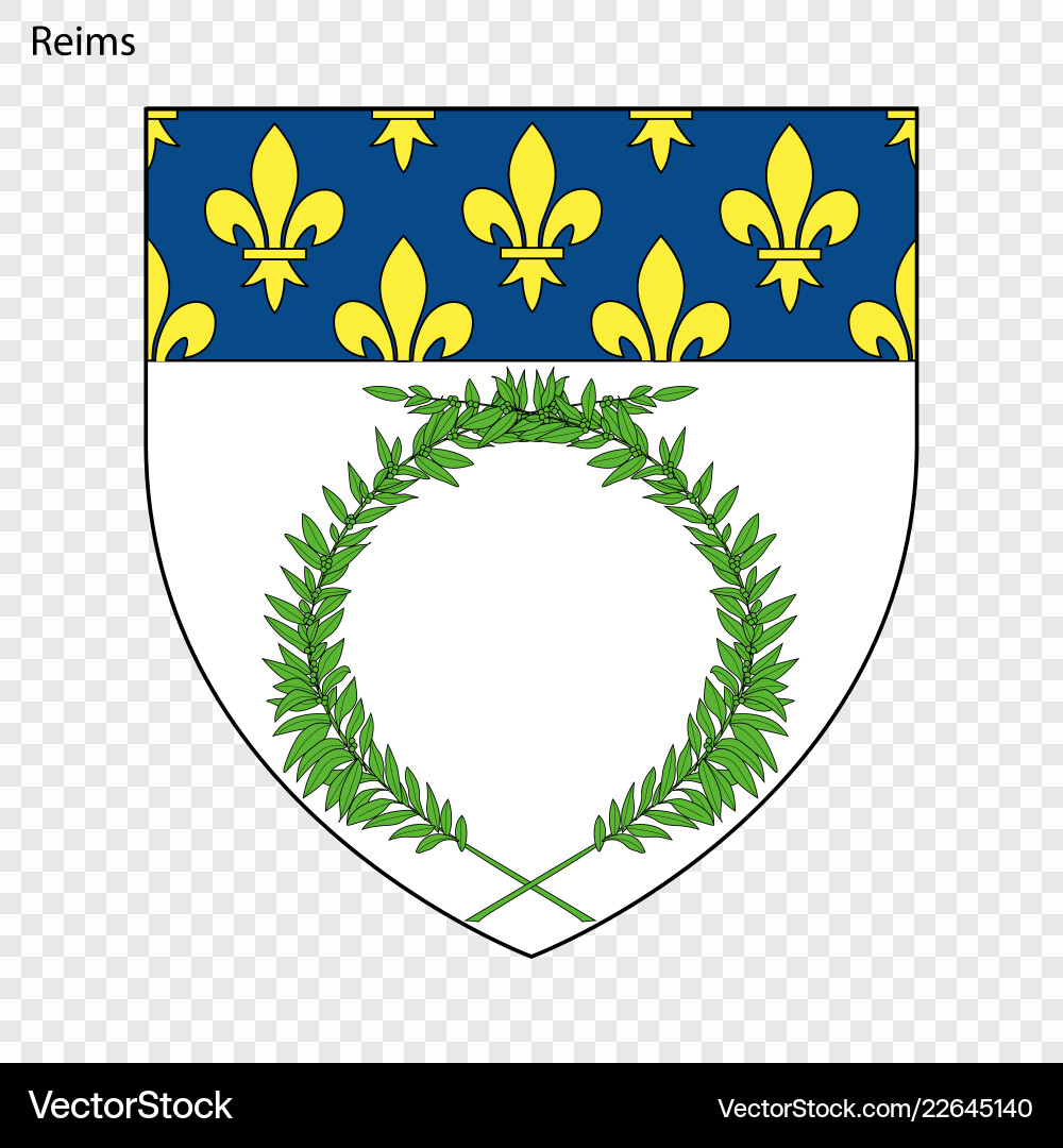 Emblem of reims Royalty Free Vector Image - VectorStock