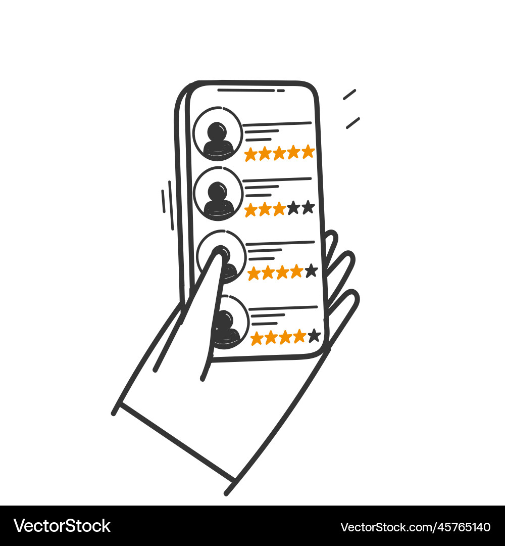 Hand drawn doodle people characters giving Vector Image