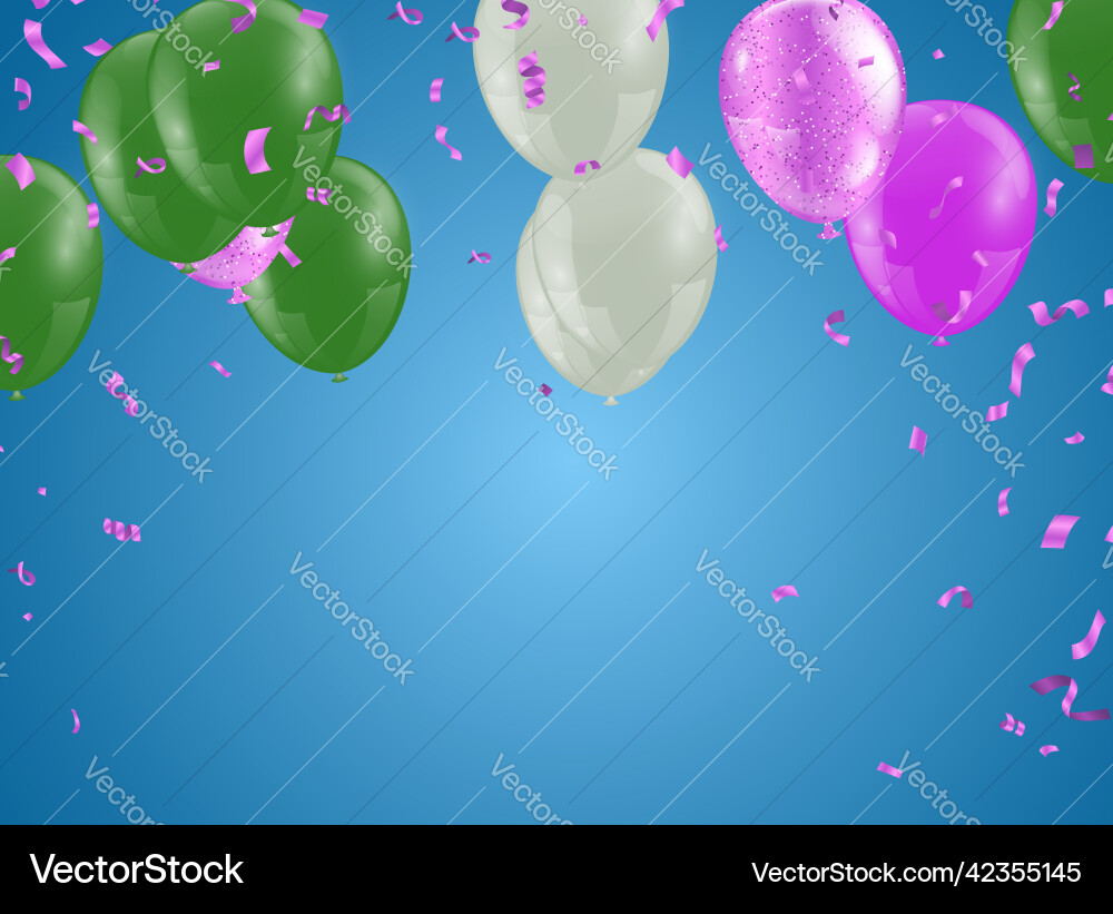Beautiful realistic celebration greeting card Vector Image