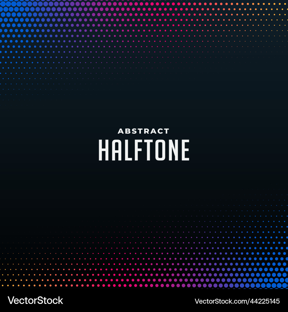 Colorful halftone style modern template design Vector Image