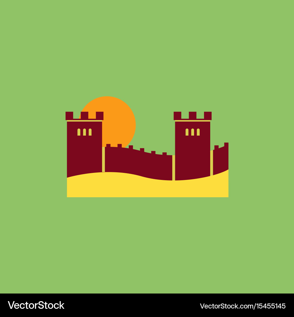 Great wall of china Royalty Free Vector Image - VectorStock