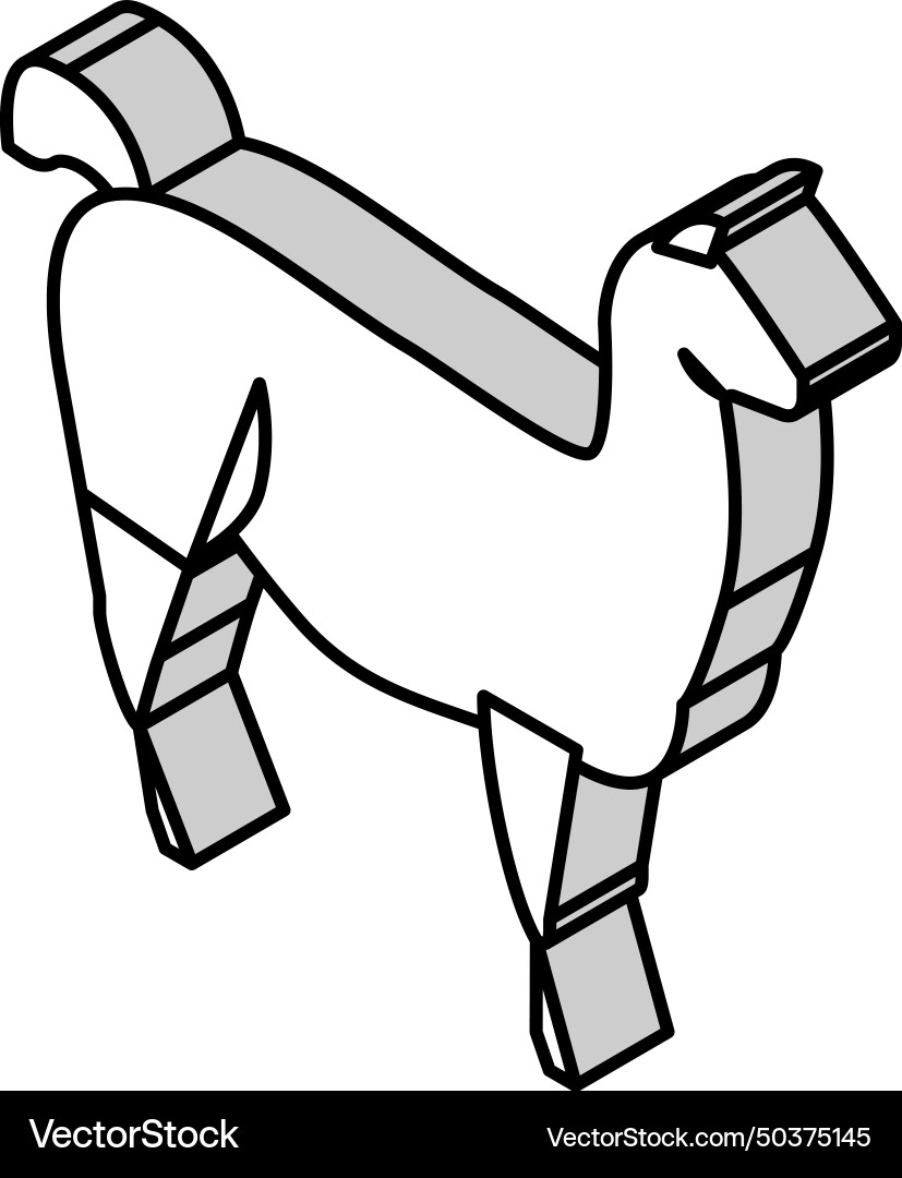 Lama wild animal isometric icon Royalty Free Vector Image