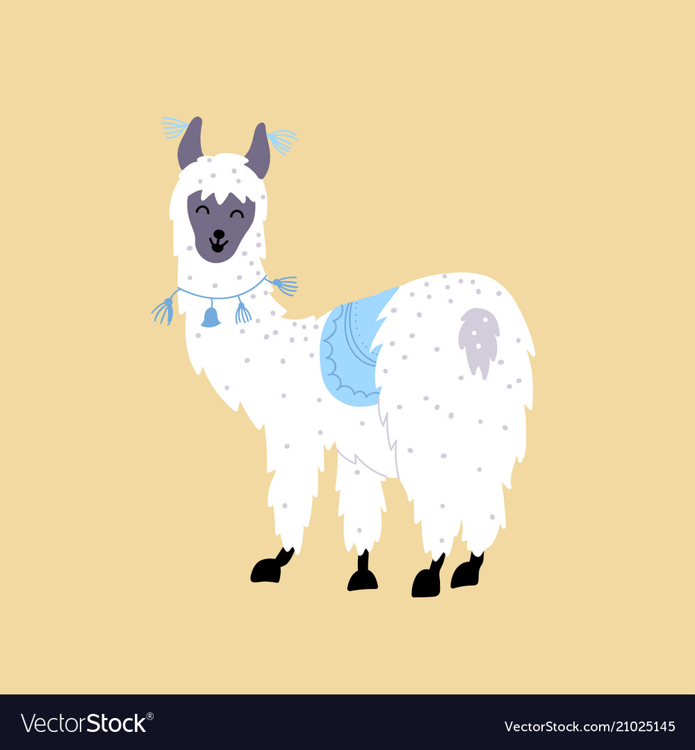 Llama Royalty Free Vector Image - VectorStock