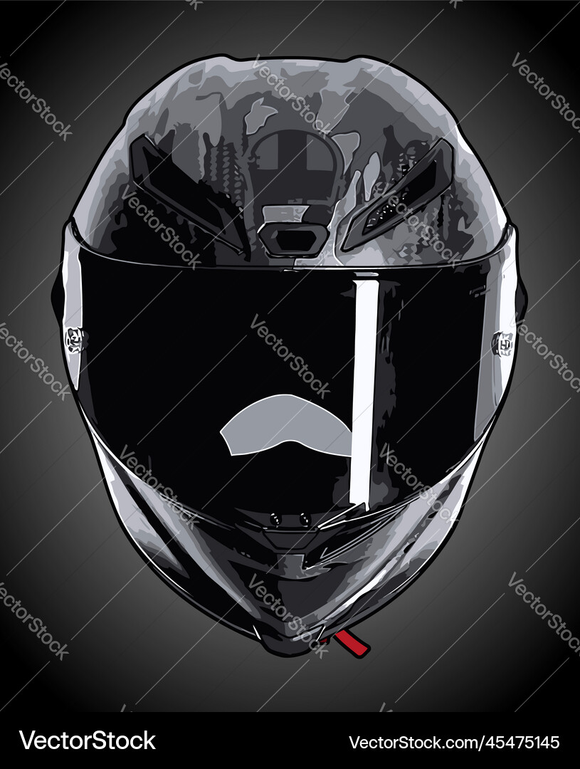 Motorbike helmet template for design needs Vector Image