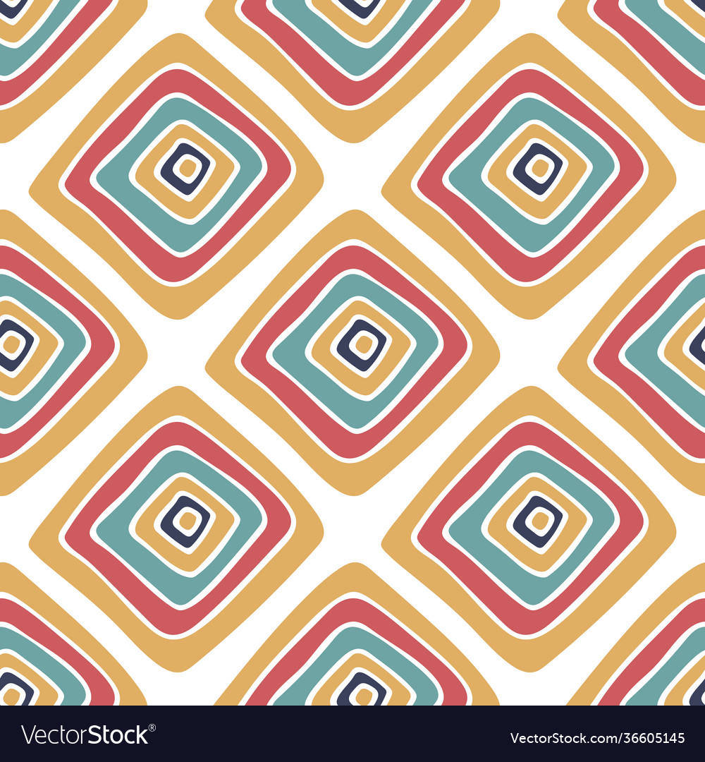 Seamless pattern with abstract square Royalty Free Vector
