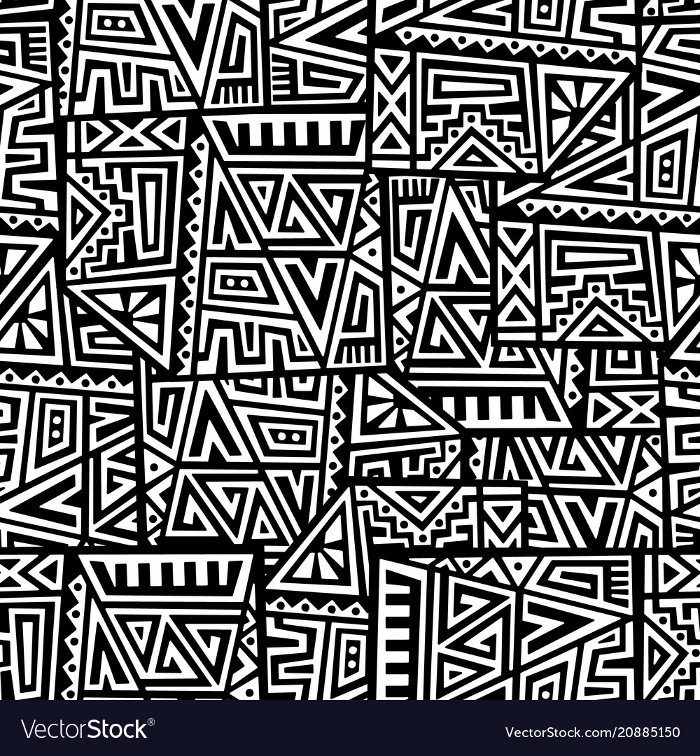 Creative seamless pattern Royalty Free Vector Image