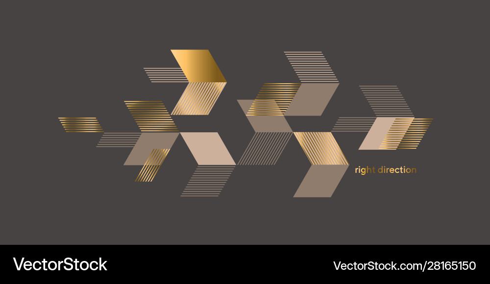 Dynamic luxury gold and beige abstract composition