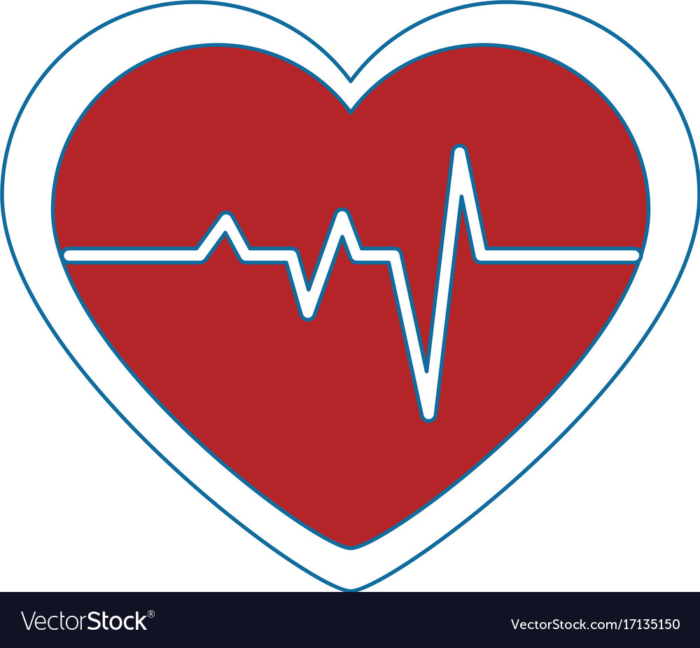 Heart cardio isolated icon Royalty Free Vector Image Heart cardio isolated icon Royalty Free Vector Image