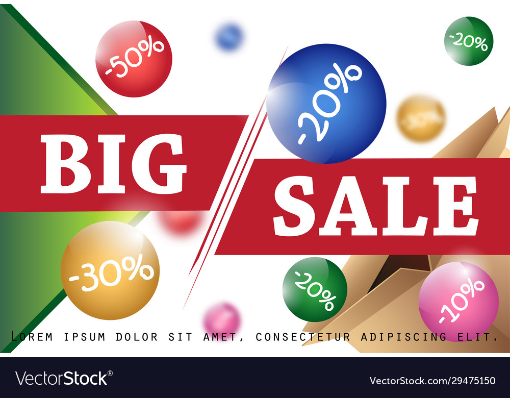 Sale shopping background and label for business Vector Image