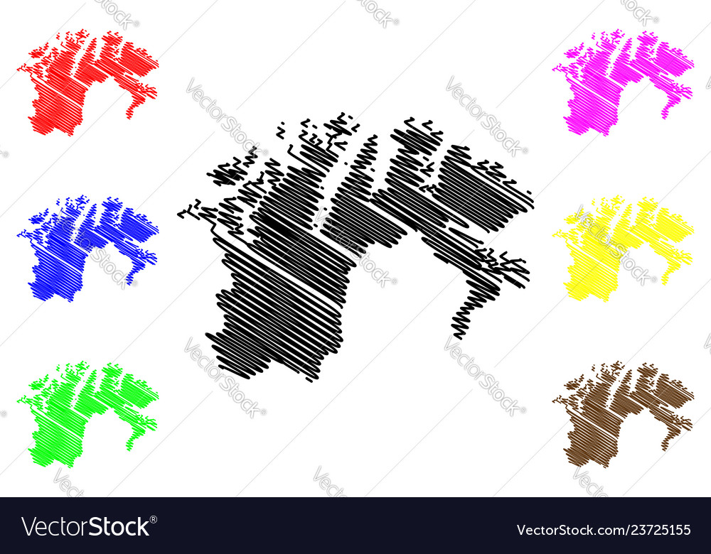 Finnmark map Royalty Free Vector Image - VectorStock