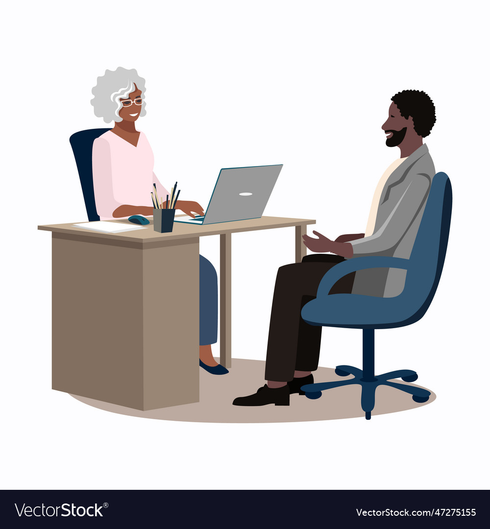 Interview Royalty Free Vector Image - VectorStock