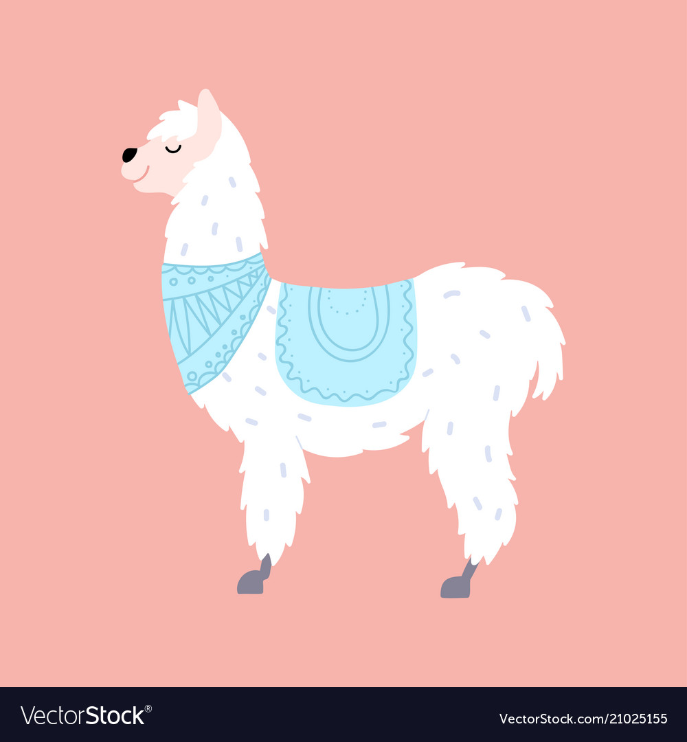 Llama Royalty Free Vector Image - VectorStock