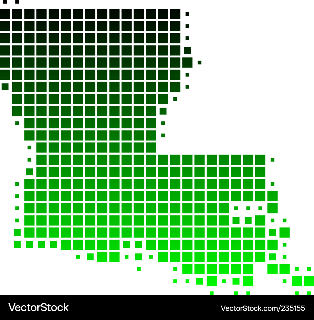 Map of louisiana Royalty Free Vector Image - VectorStock